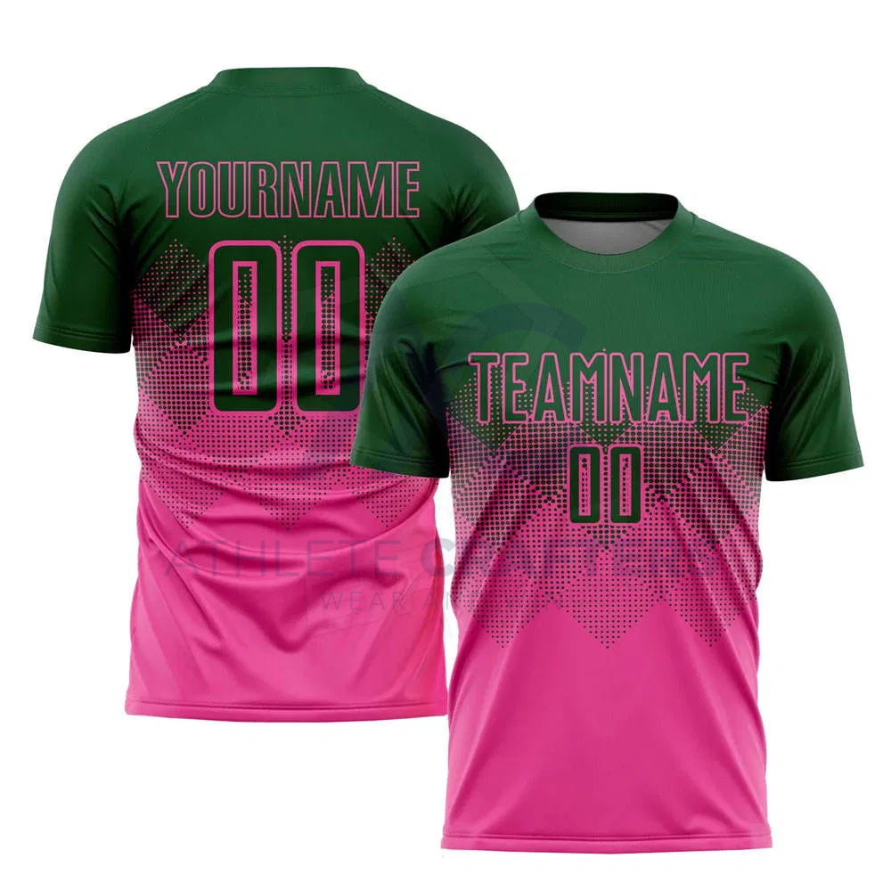 Printed Mesh Dyed Football Jerseys - Athlete Crafters® - Customised ...